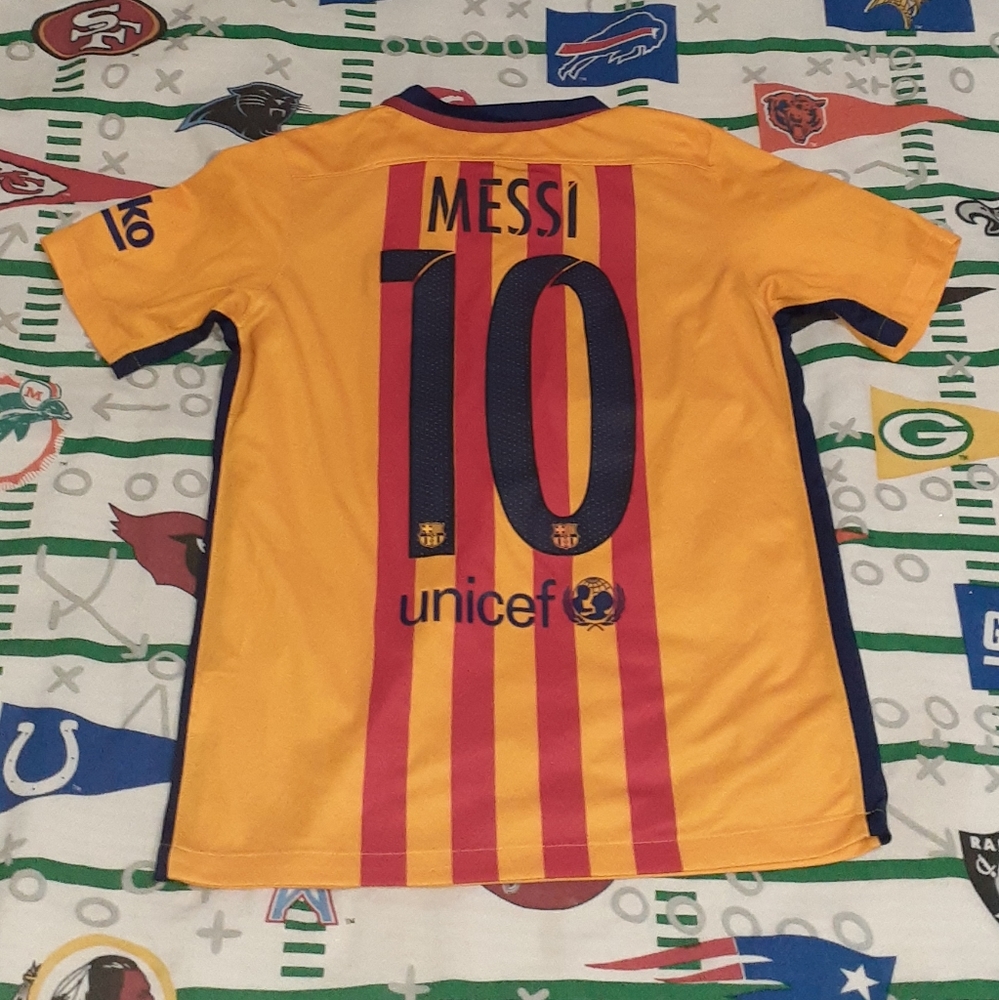 2015 Nike Lionel Messi Barcelona Vintage Soccer Jerse… - Gem